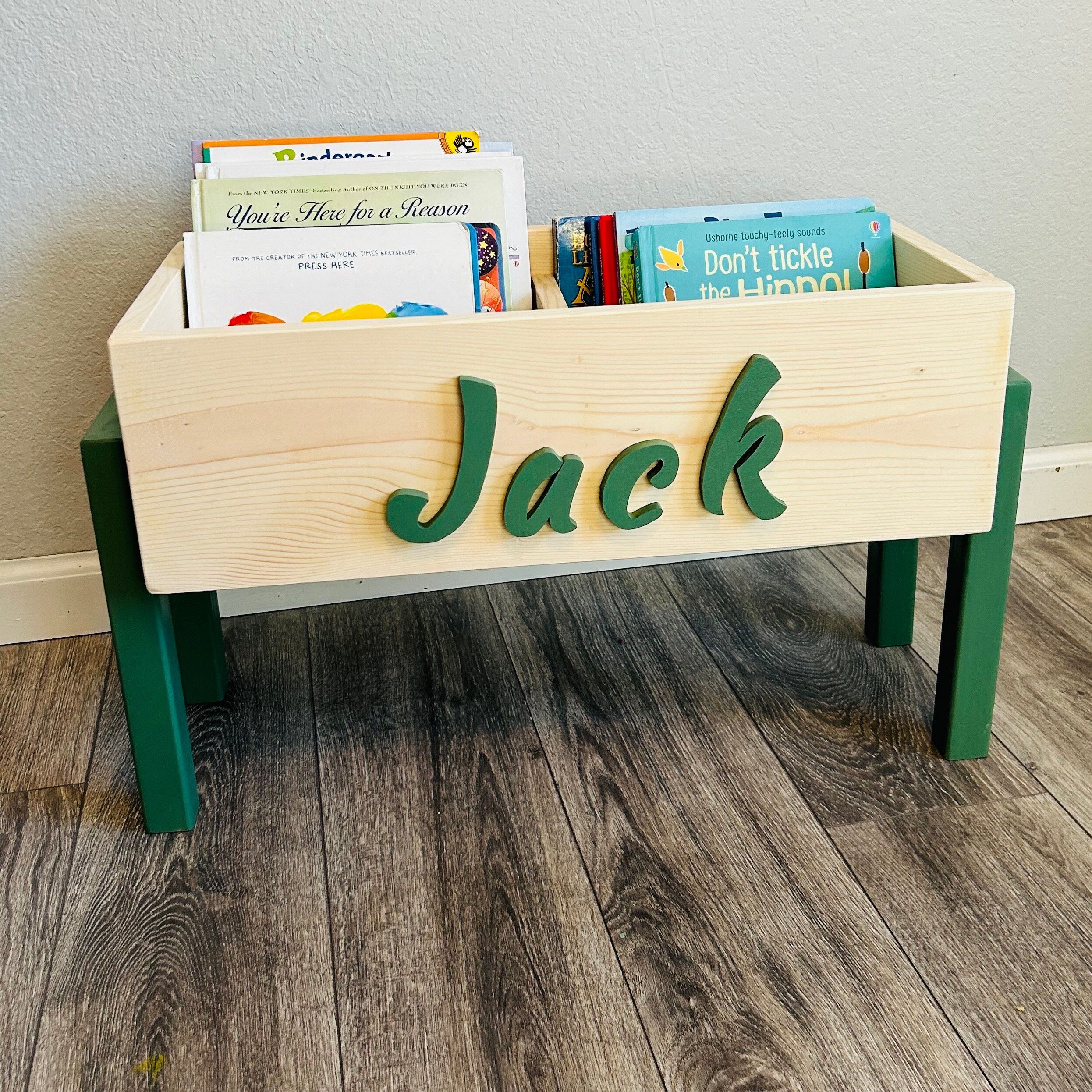 Wooden Book Bin - Small | Book Case | Toy Storage | Montessori ...