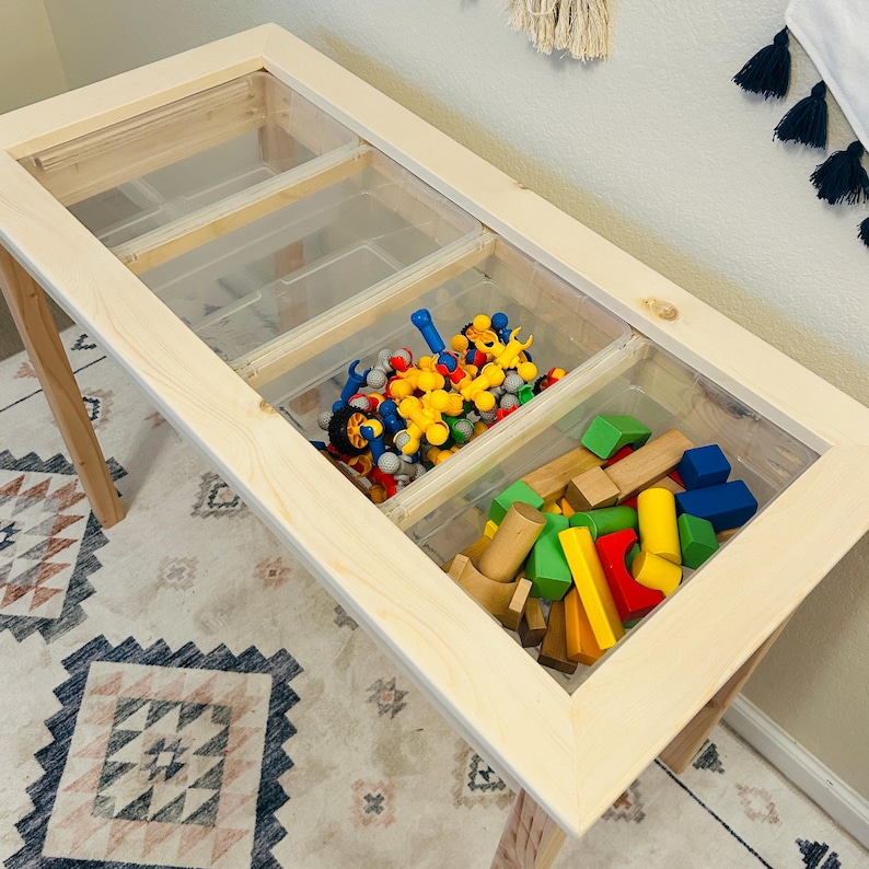 Sensory & Activity Table - 6qt. 4 Bins | Montessori | Sensory Play ...