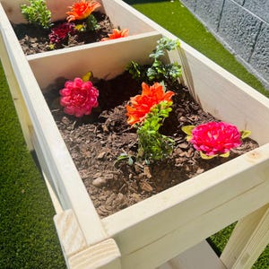Outdoor Sensory & Gardening Table | Planter Box | Montessori - Etsy