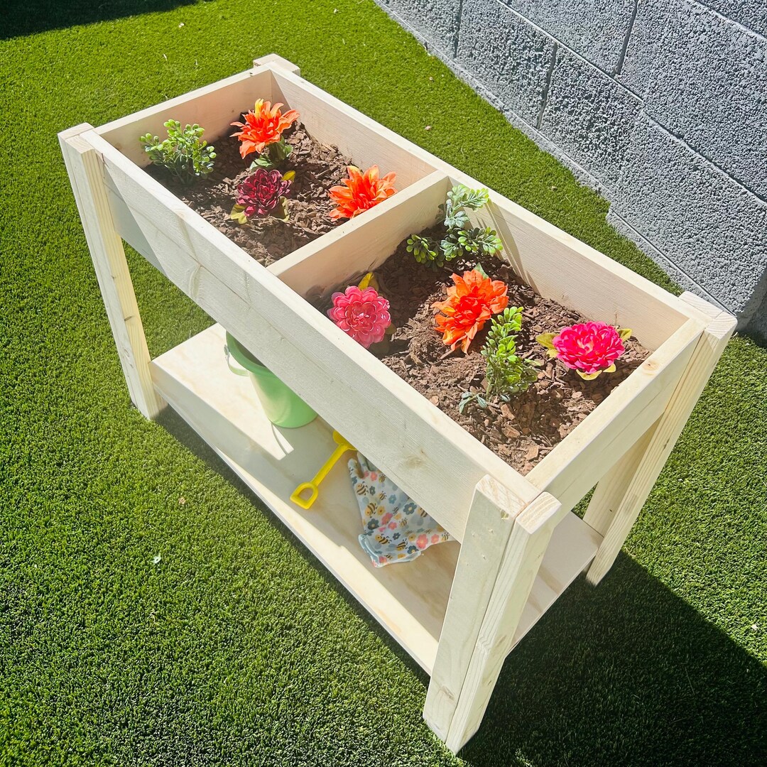 Outdoor Sensory & Gardening Table | Planter Box | Montessori - Etsy