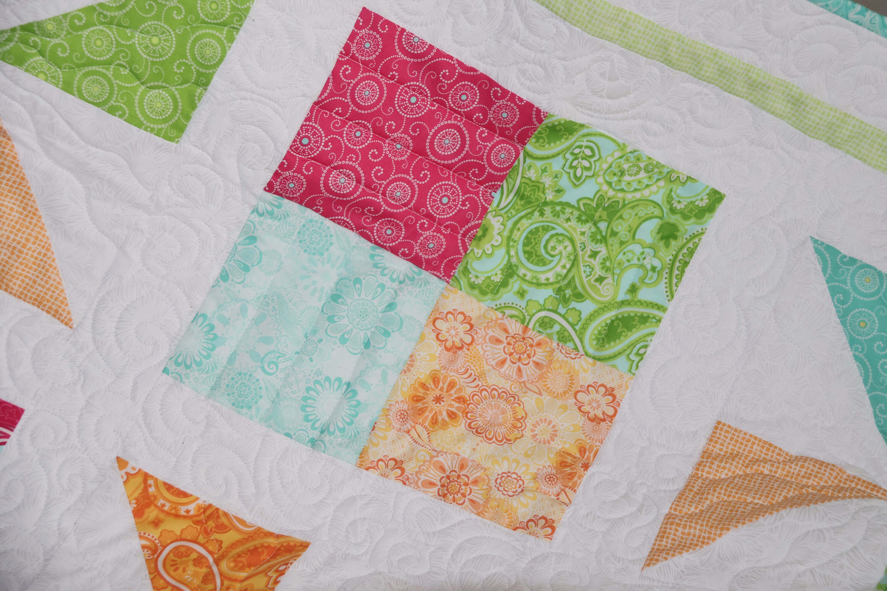 Windy 4-patch Quilt Pattern, Beginner Friendly Baby Quilt (PDF Pattern ...