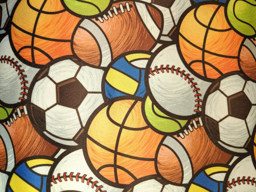 Sports Balls PUL Waterproof Fabric, 14" X 17" - Etsy
