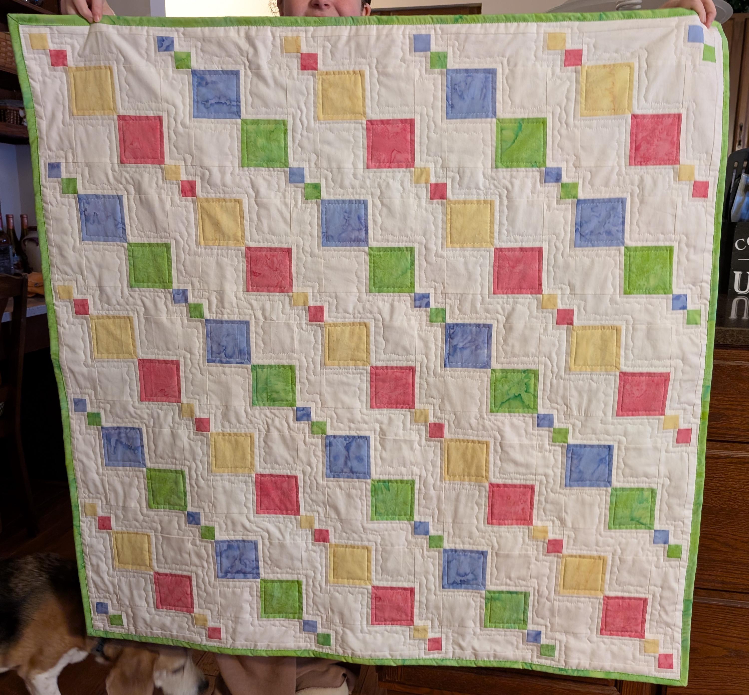 PATTERN Only - Simply Sweet Baby Quilt, 43” X 43”, Tummy Time Play Mat ...