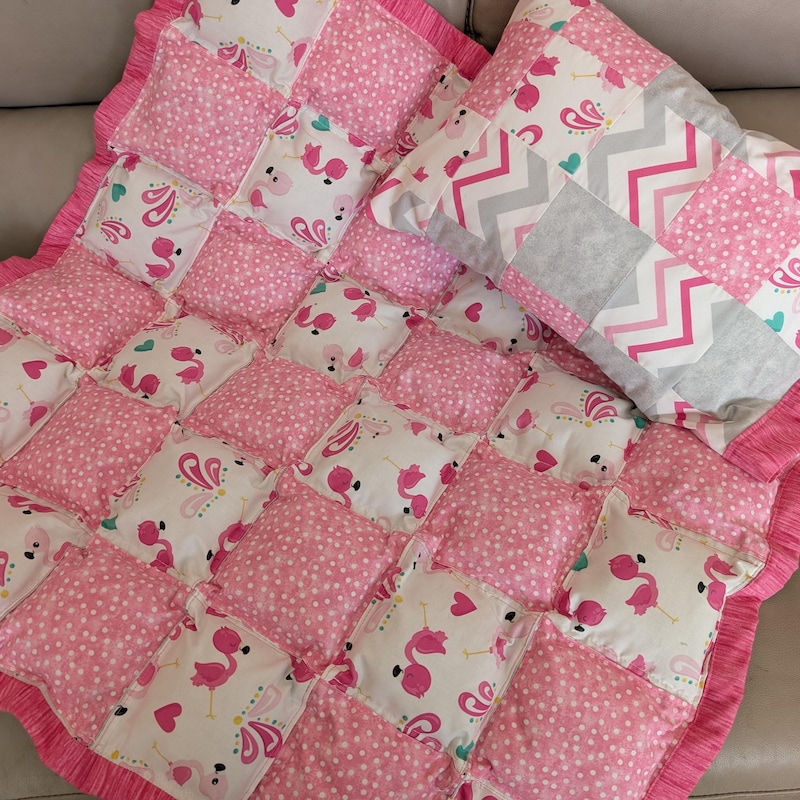 Pink Quilt Puffy - Etsy UK