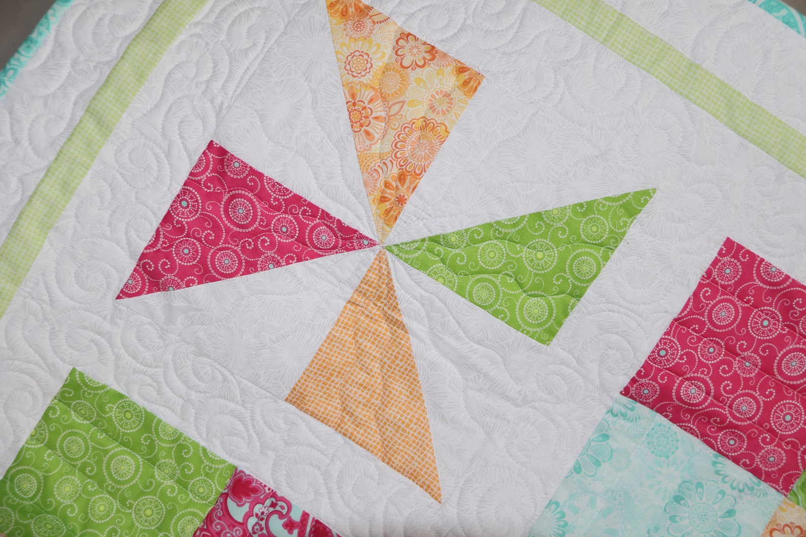 Windy 4-patch Quilt Pattern, Beginner Friendly Baby Quilt (PDF Pattern ...