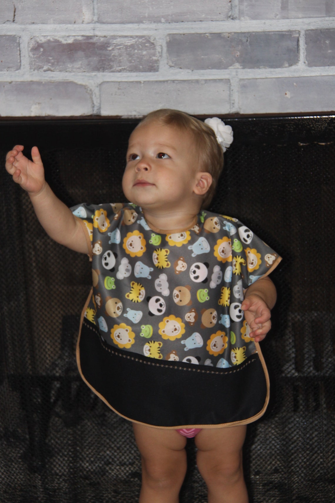 Little Monsters Bib Waterproof Toddler Bib Girl Bib Baby - Etsy