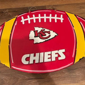 KC Chiefs Door Hanger - Etsy