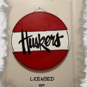 Circular Nebraska Husker Door Hangers - Etsy