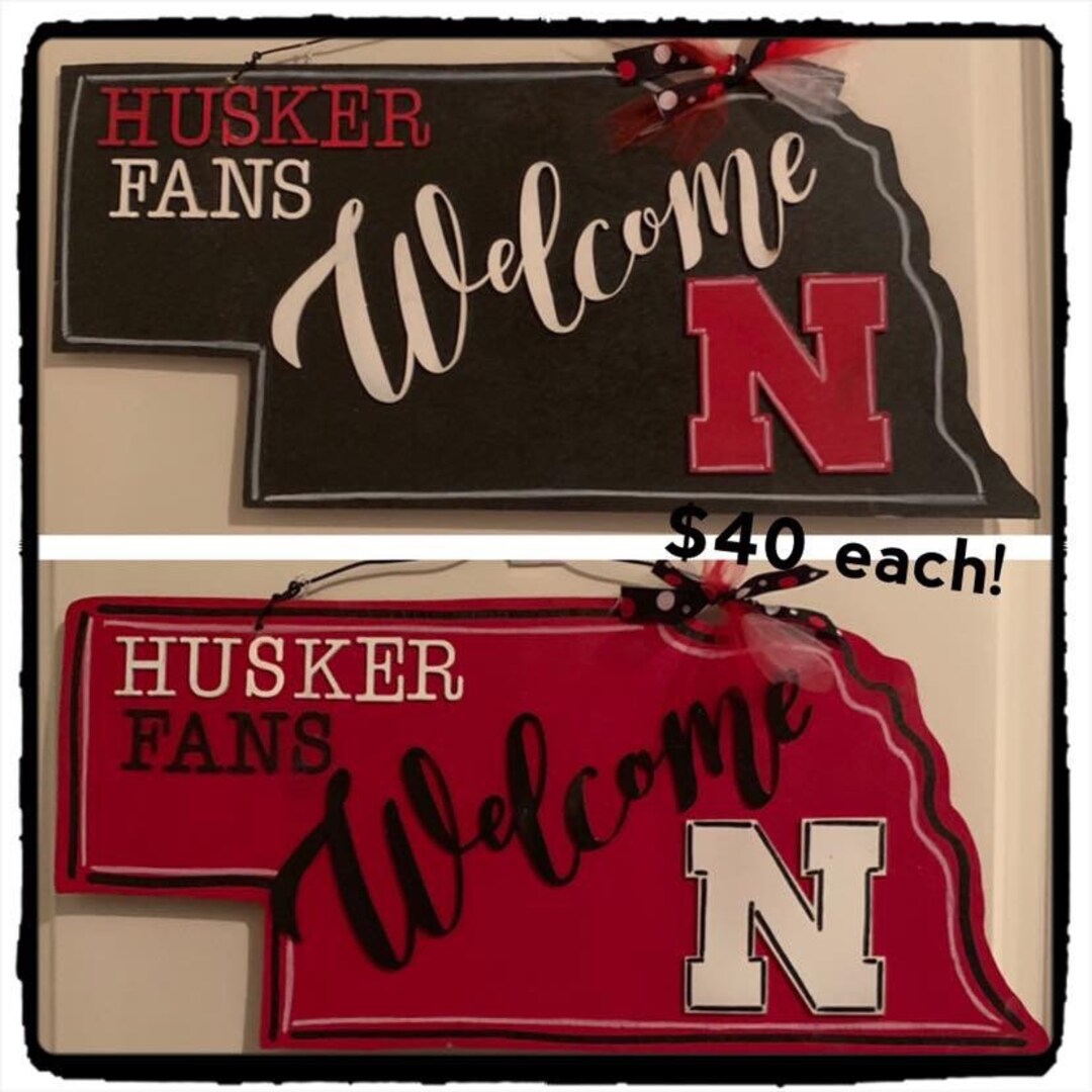 Husker Fans Welcome - Etsy