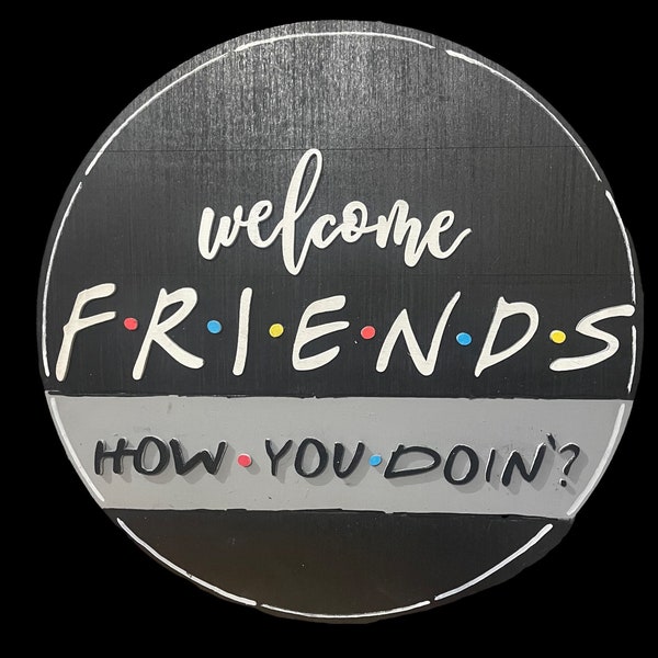 Purple Friends Door - Etsy