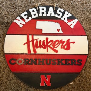 Nebraska Huskers Door Hanger - Etsy