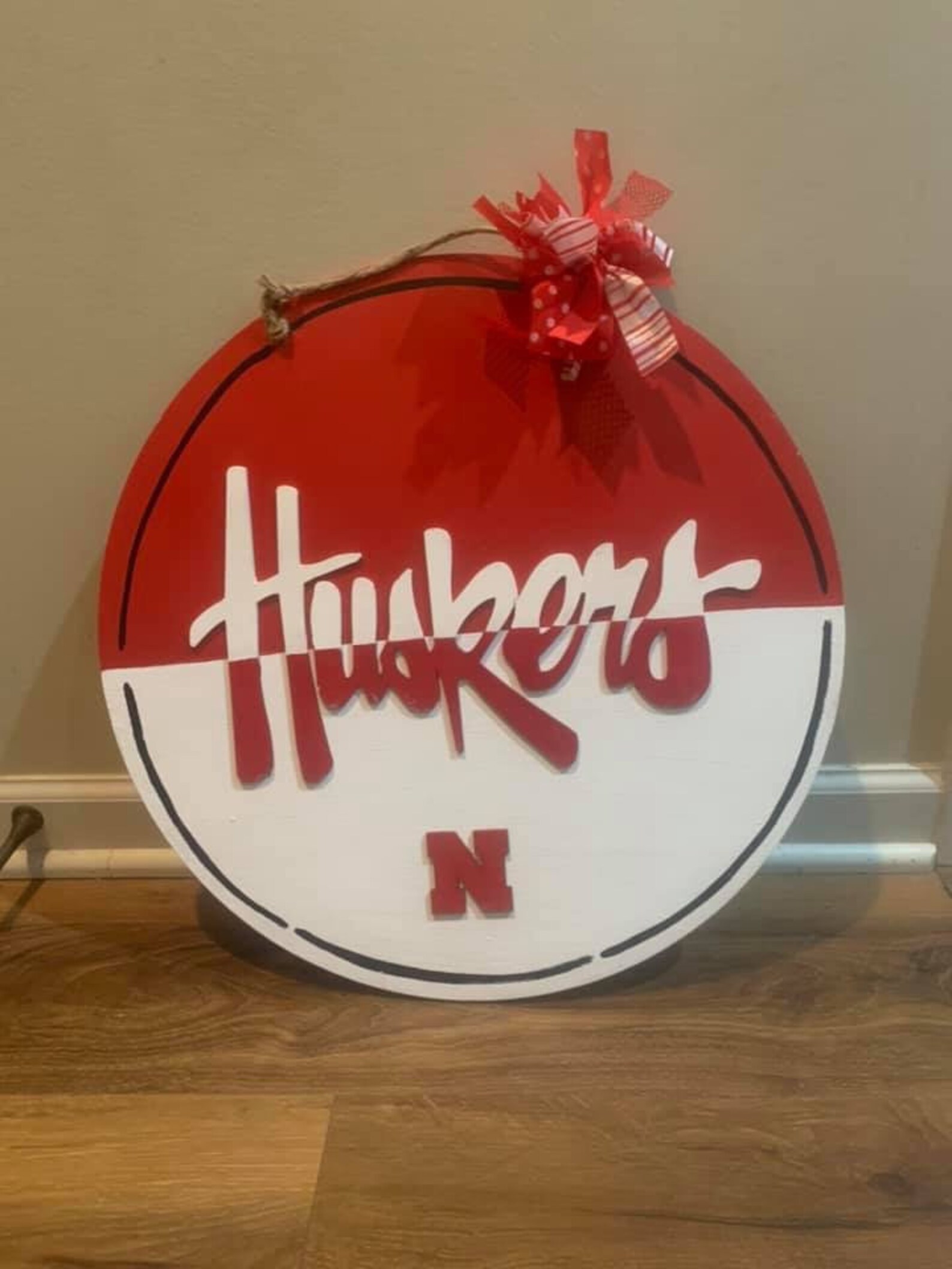 Circular Nebraska Husker Door Hangers - Etsy