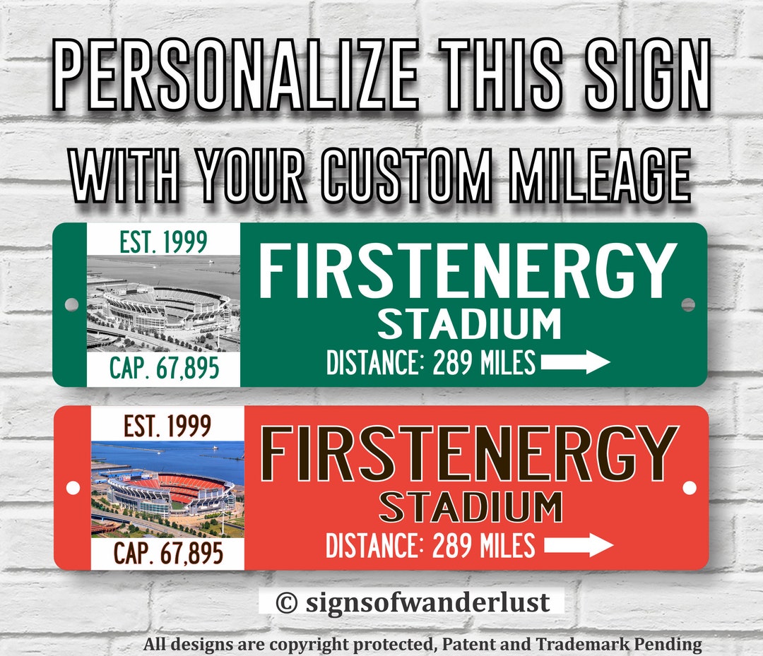 Firstenergy Stadium | Cleveland Browns | Custom Street Sign ...