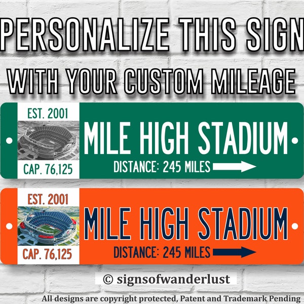 Denver Broncos Sign - Etsy