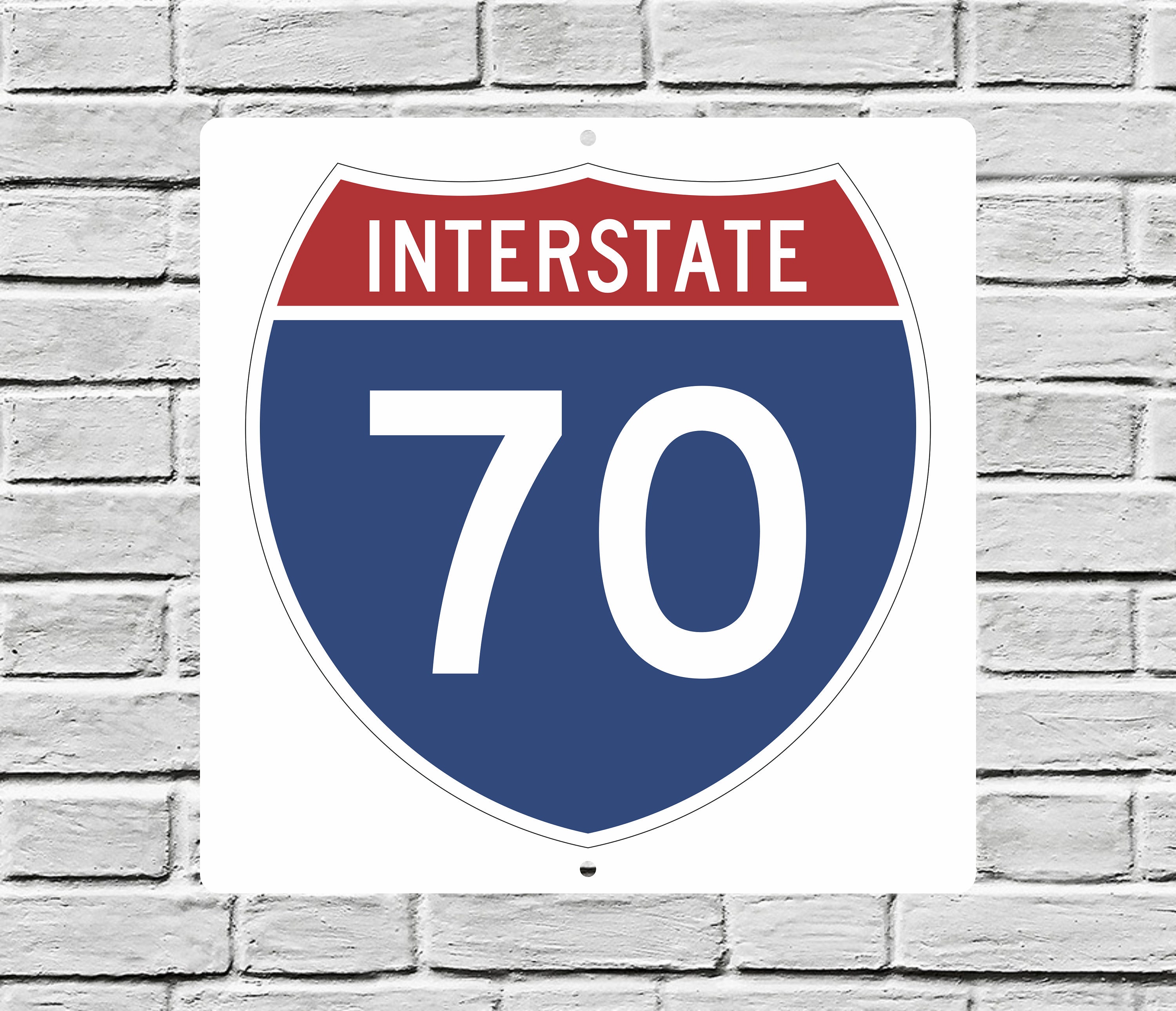 INTERSTATE 70 Metal Highway Sign | Etsy