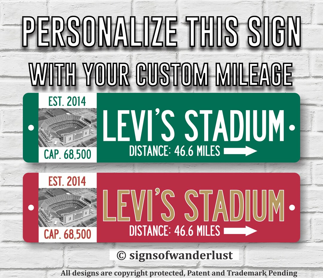 Levi's Stadium | San Francisco 49'ers | Custom Street Sign ...