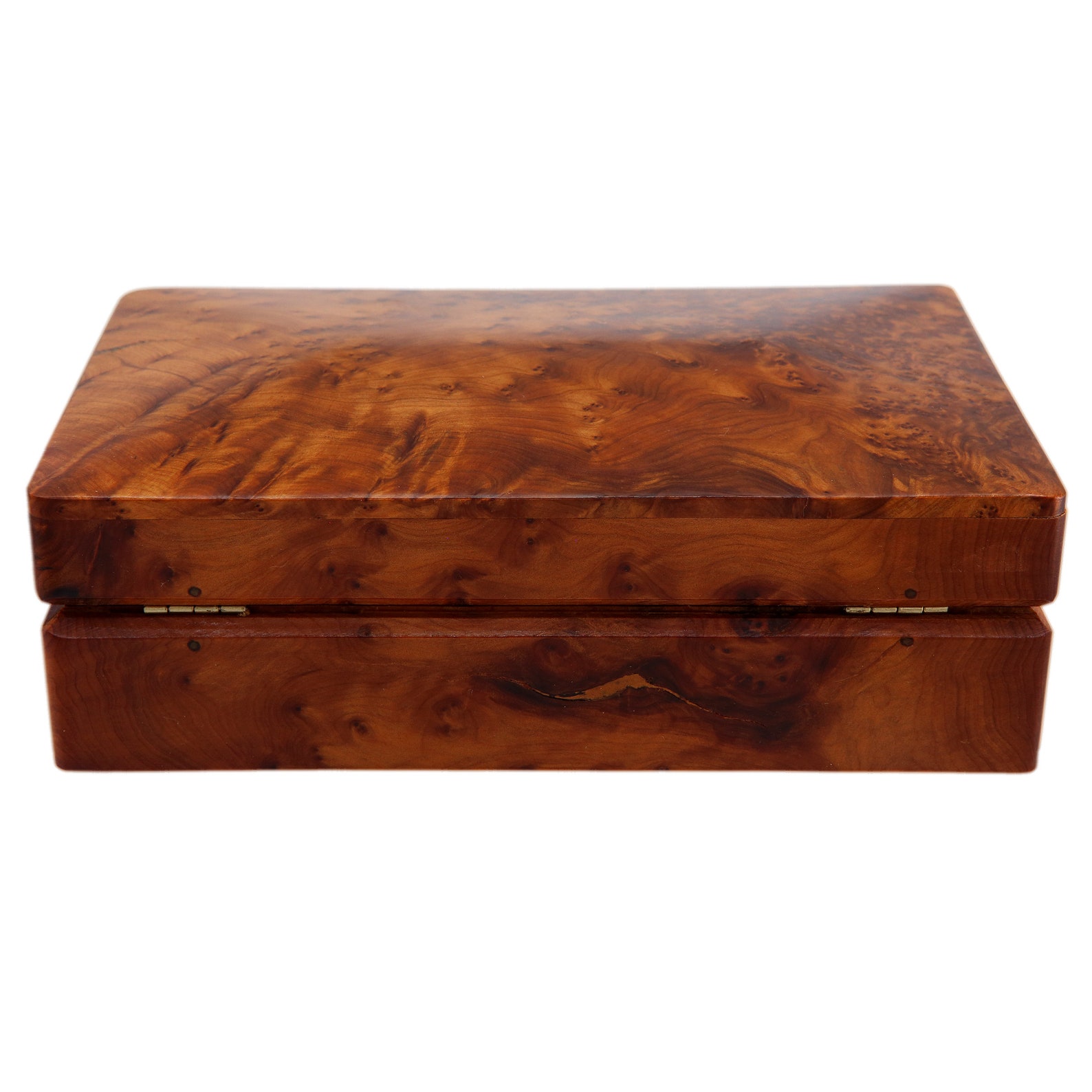 Large Thuya Wooden Rectangular Box With Hinges, Gift Box, Keepsake Box ...
