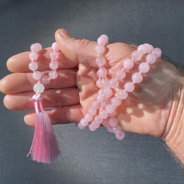 Rose Quartz Mala - Etsy