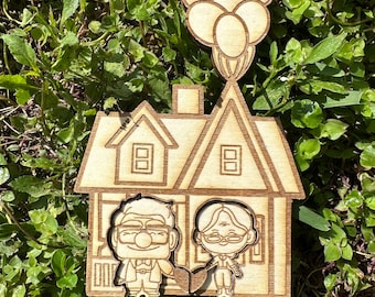 Keyholder UP Movie, Adventure is Out There, up Keychain Holder, Wedding ...