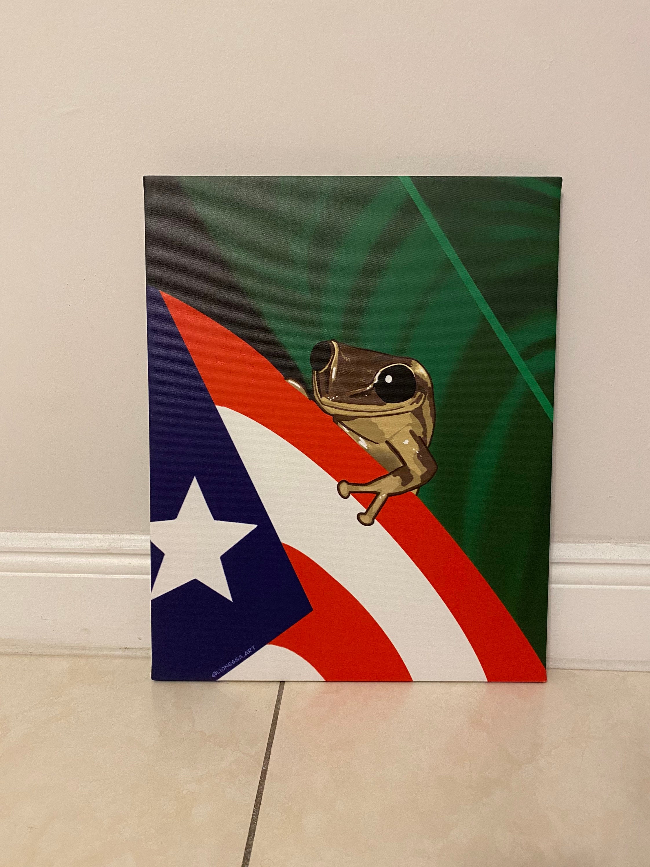 Coqui Puerto Rico Canvas Print - Etsy