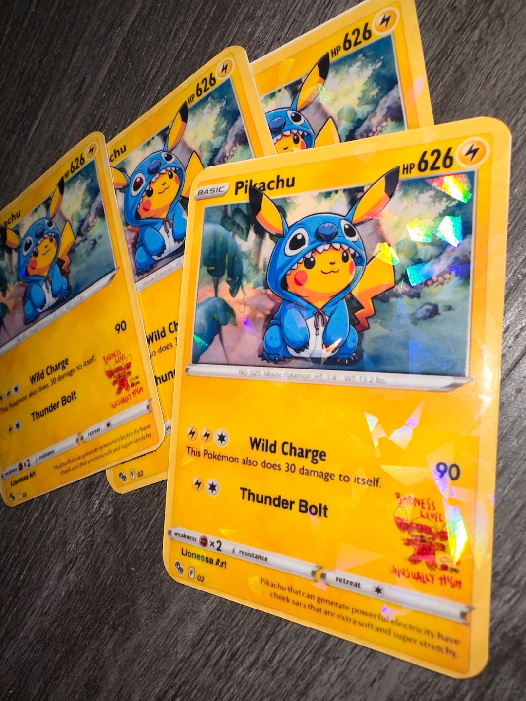 Pikachu Stitch Pokemon Card - Etsy