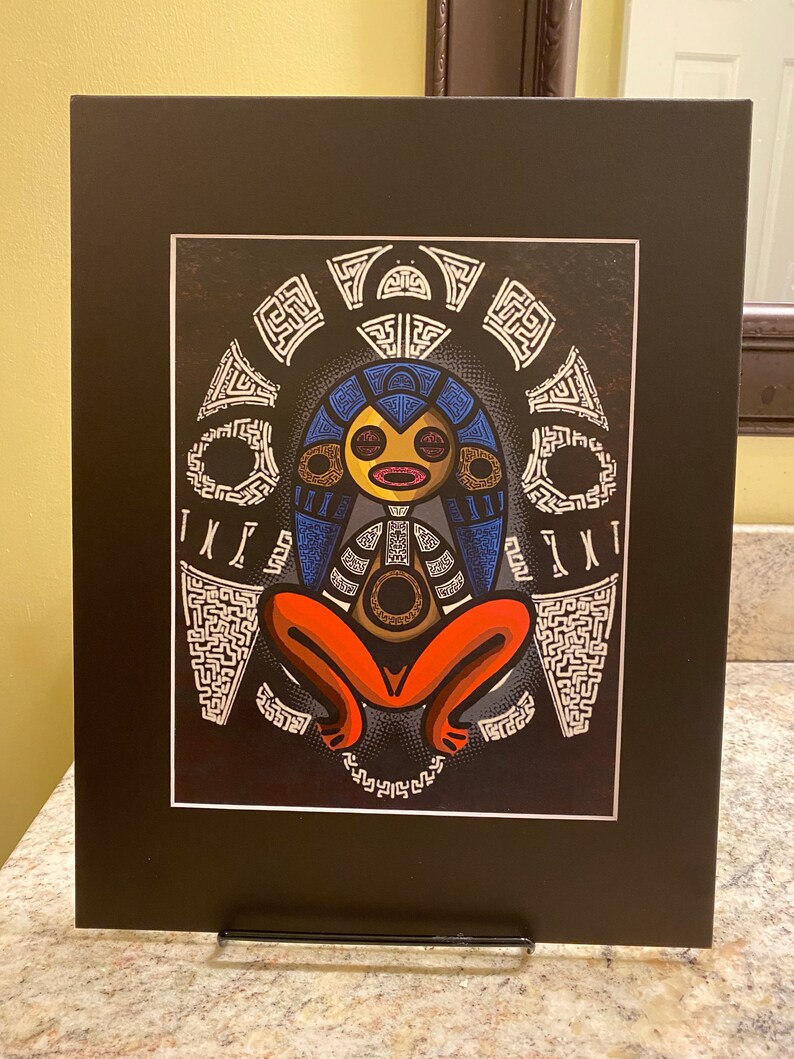 Goddess Atabey Puerto Rico Taino Art Art | Etsy