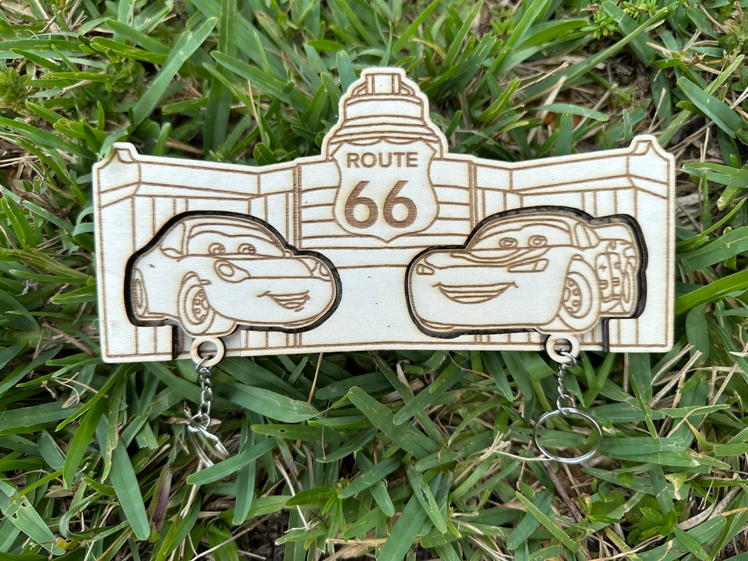 Cars Lightning Mcqueen Pixar Keychain Holder - Etsy