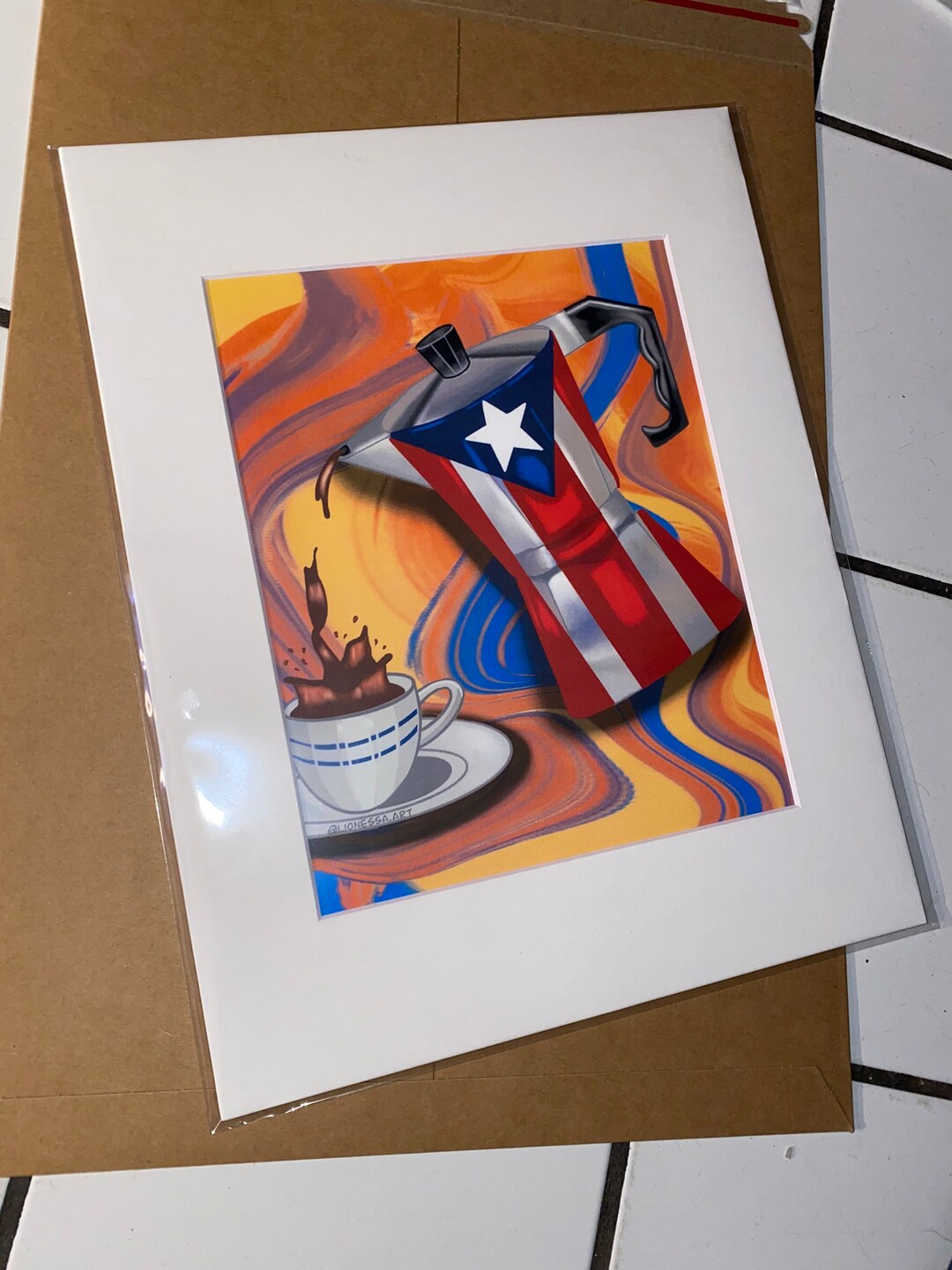 Greca Puerto Rico Cuba Cafecito Time Print - Etsy