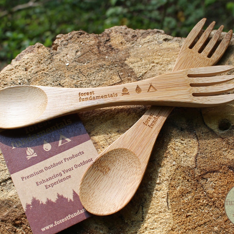 Wood Wooden Spork - Etsy