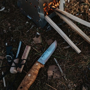 Traditional Fire Lighting Kit | Bushcraft Fire Kit Tin | Ferro Rod Fire ...