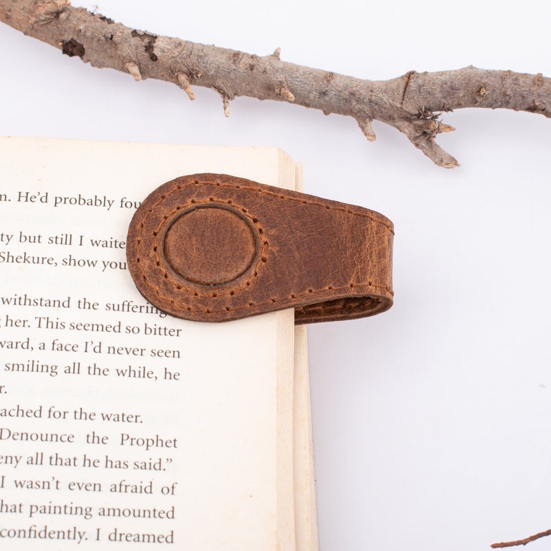 Leather Bookmark - Etsy