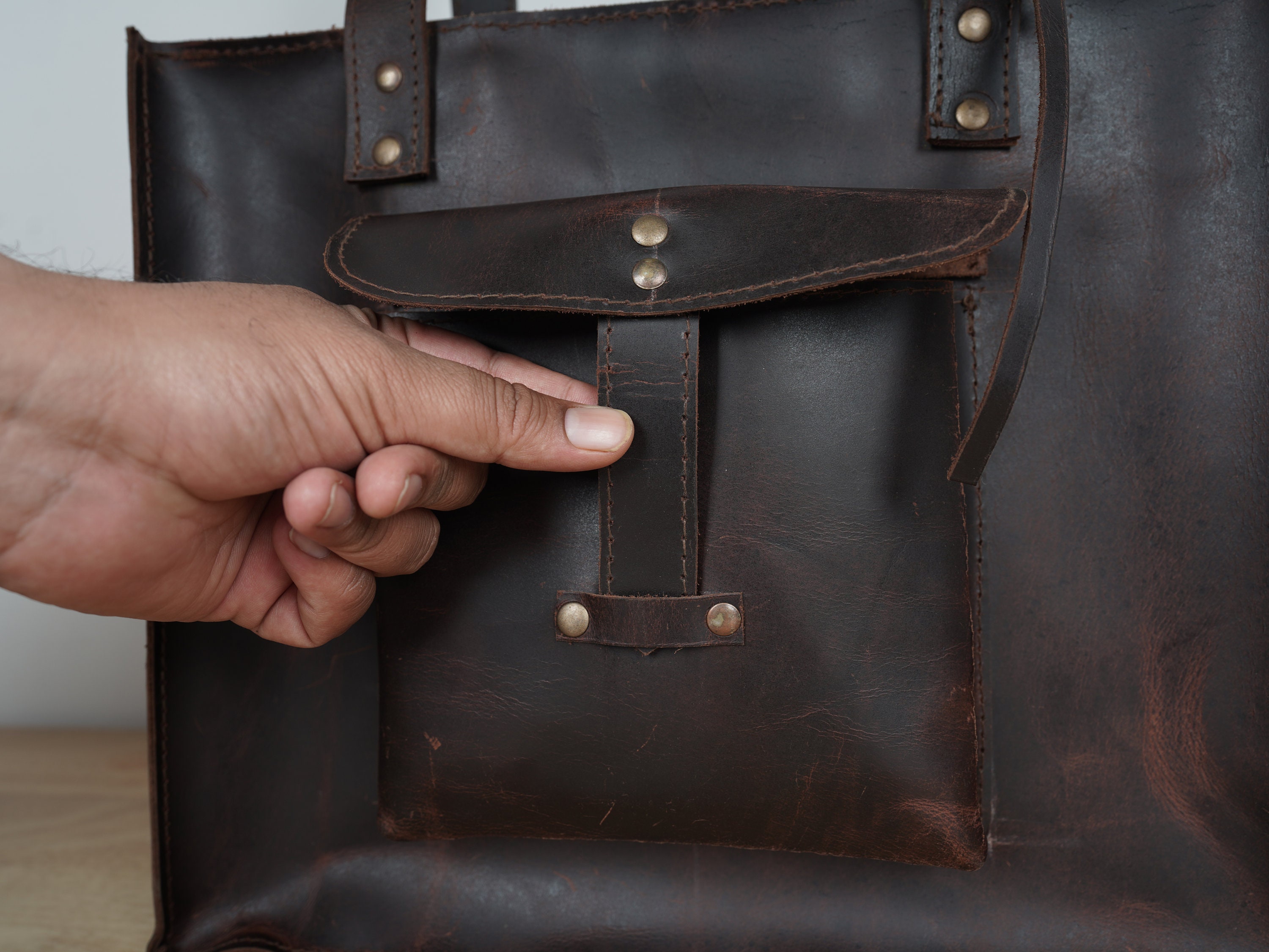 Leather Laptop Tote Bag Office Work Shoulder Bag for Women Large Tote ...