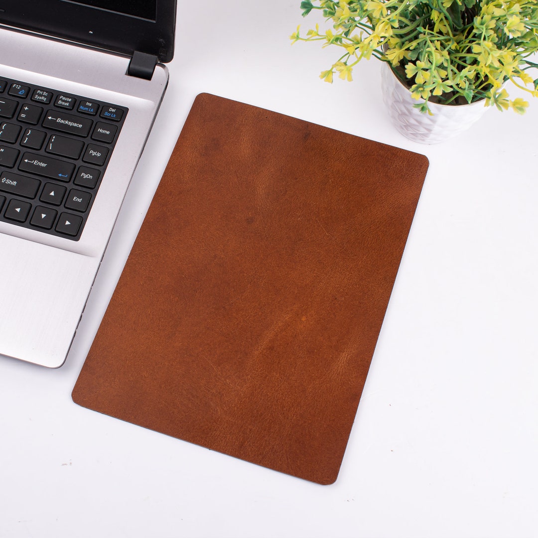 Personalized Leather Mouse Pad Custom Leather Mouse Pad Desk Laptop ...