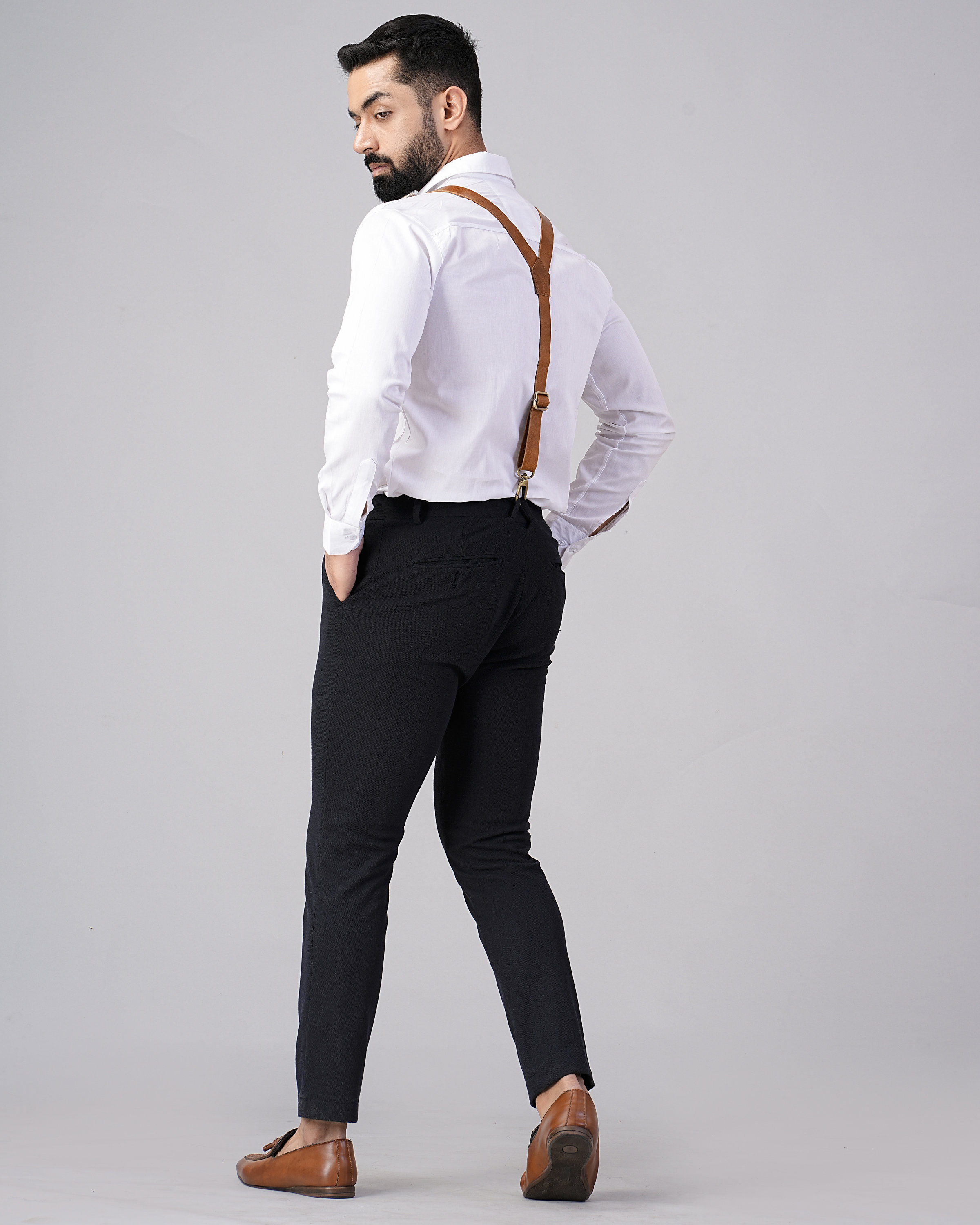 Leather Suspenders Personalized Mens Leather Suspenders Groomsmen Gift ...