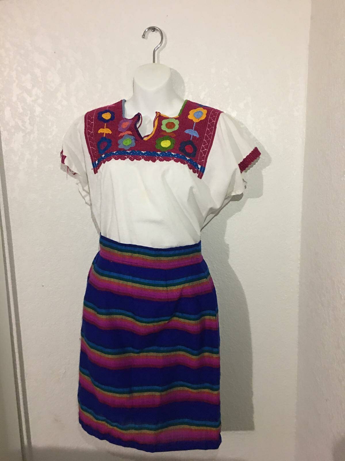 Falda Típica Mexicana - Etsy