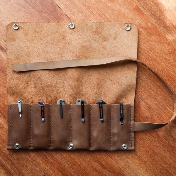 Leather Knife Roll - Etsy