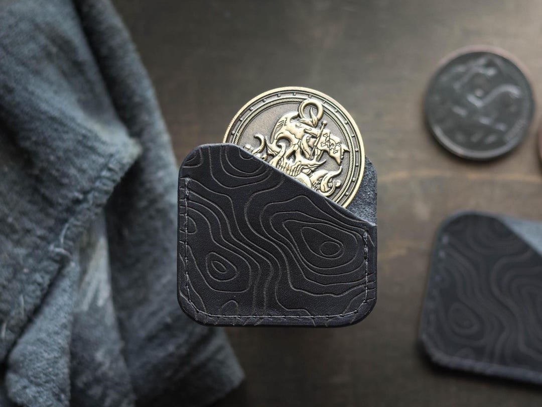Coin Slip, EDC Topo Slip, Challenge Coin Storage, Every Day Carry Gift ...