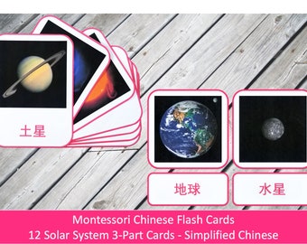 Chinese Montessori Cards - Etsy