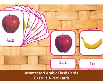 Arabic Fruit Cards - Etsy
