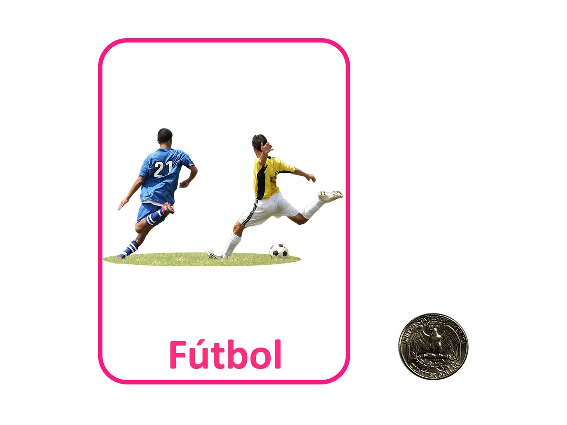 Spanish Flash Cards // Sports //15 Cards montessori - Etsy