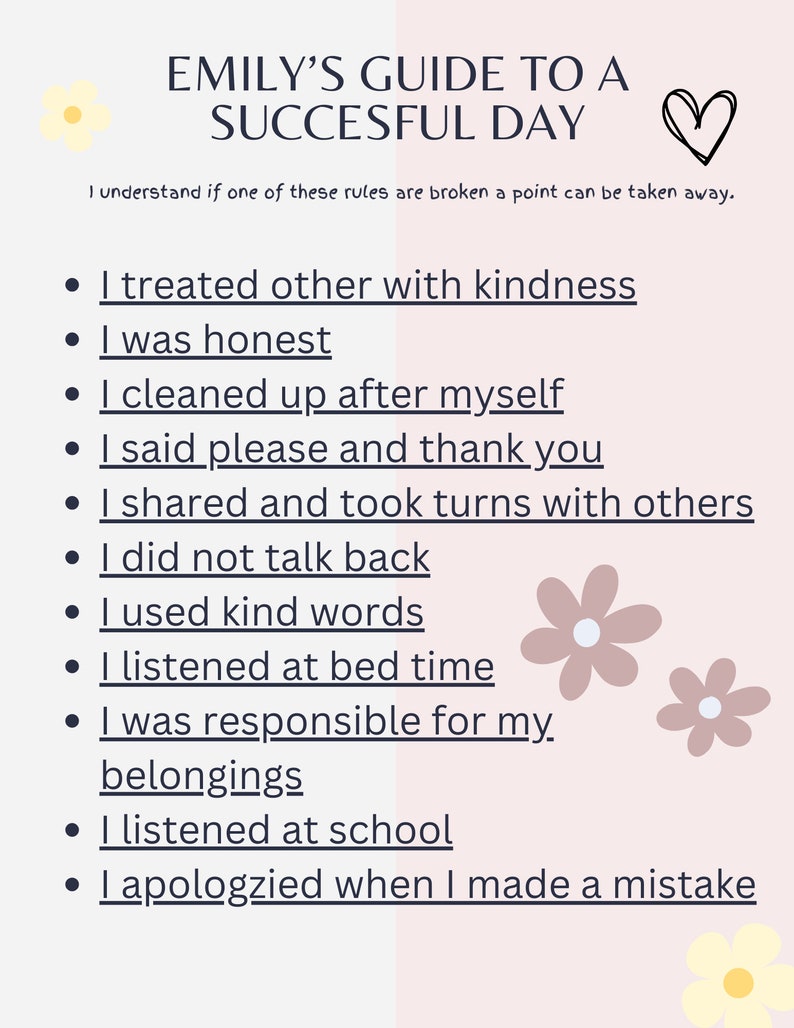 Weekly Kids Checklist BUNDLE!!!! Helps With Empowering Families ...