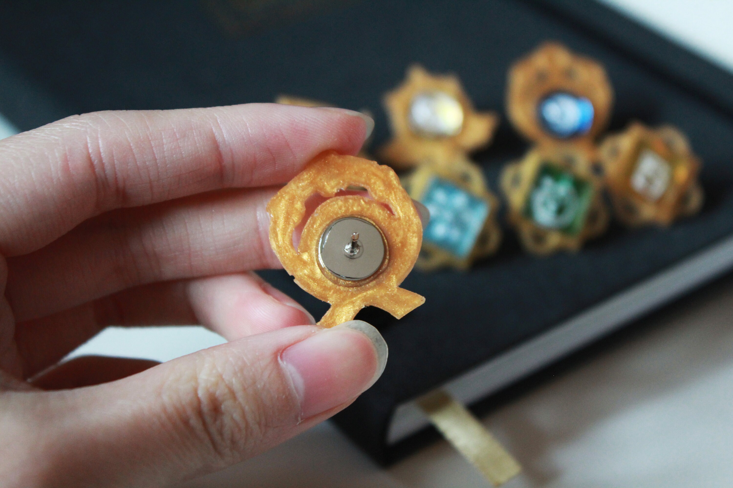 Genshin Vision Pins - Resin Miniature - Mondstadt | Liyue | Inazuma ...