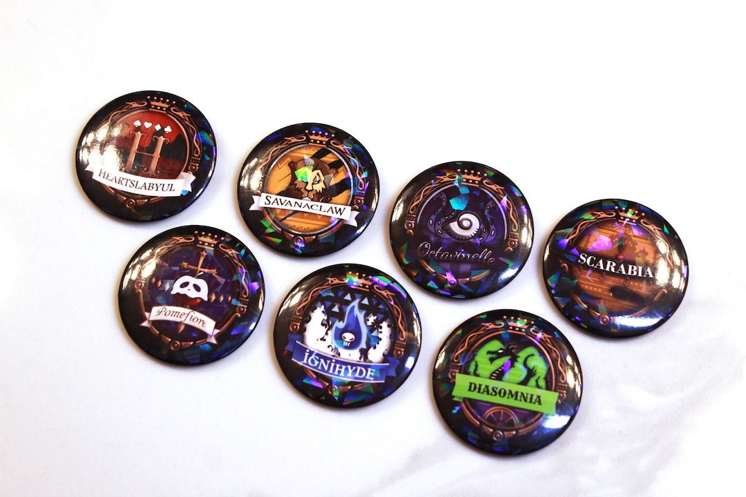 Holographic Twisted Wonderland Dorm Button | TWST - Etsy
