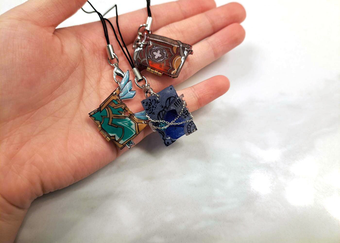 Genshin Impact Catalyst Inspired Charms Mini Book Shrink Plastic Charms ...