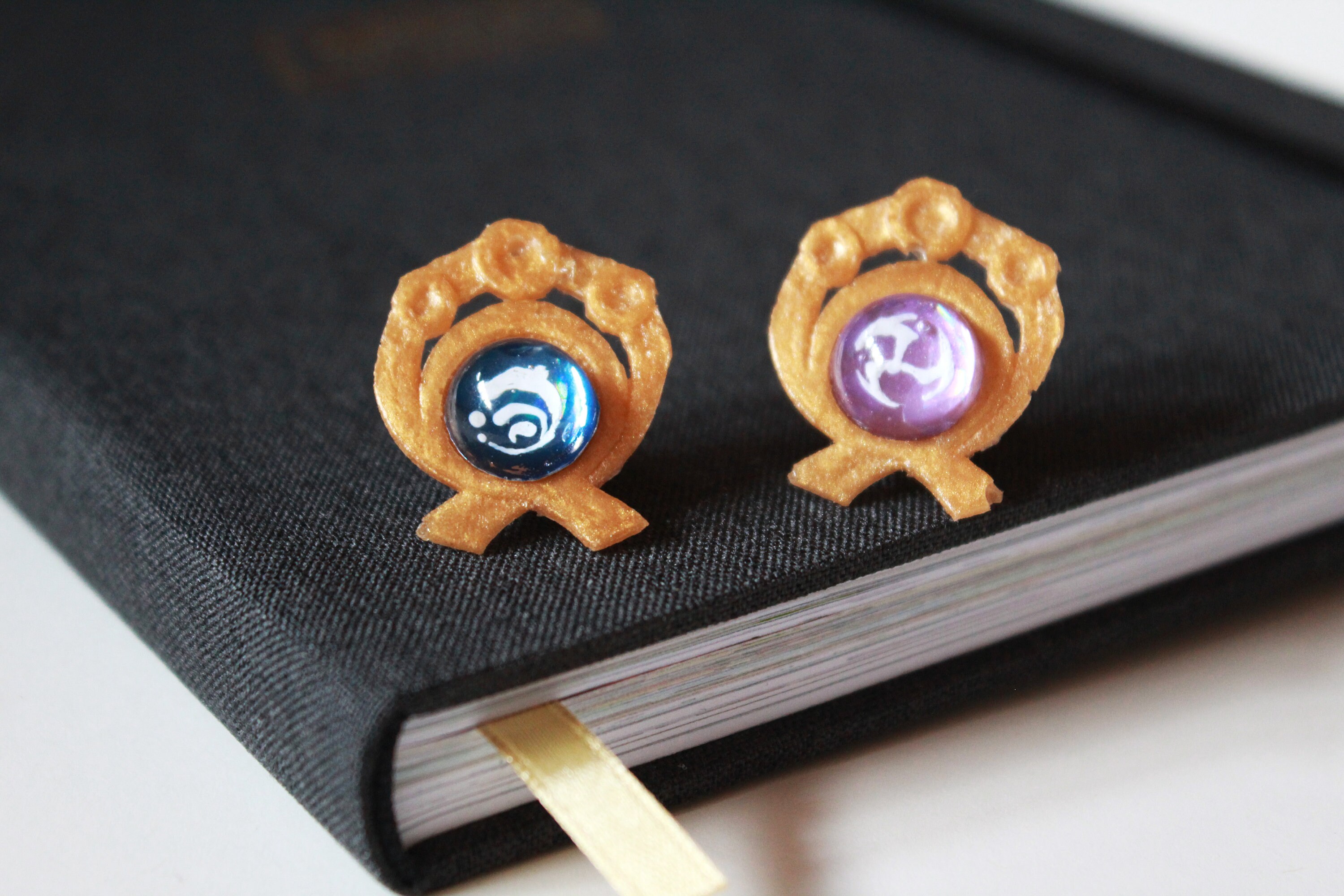 Genshin Vision Pins - Resin Miniature - Mondstadt | Liyue | Inazuma ...