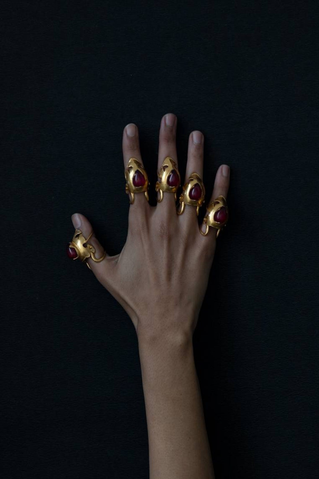 Bloody Shields/joint Ring/925 Sterling Silver/light Weight/designer ...