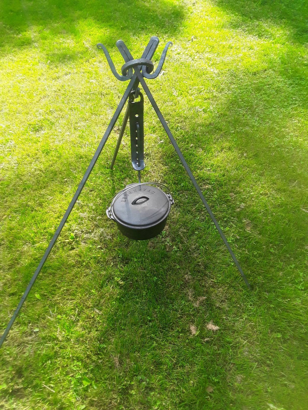 Hand Forged Cooking Tripod and Trammel - Etsy