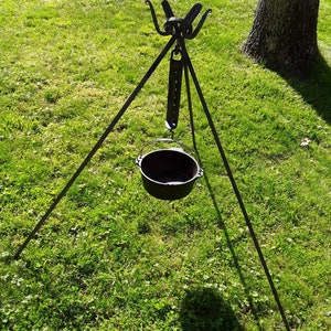 Hand Forged Cooking Tripod and Trammel - Etsy