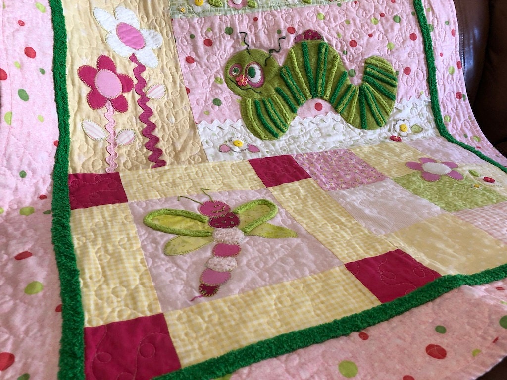 Baby Girl Quilt Pattern Going Buggy Cute Animal Themed - Etsy