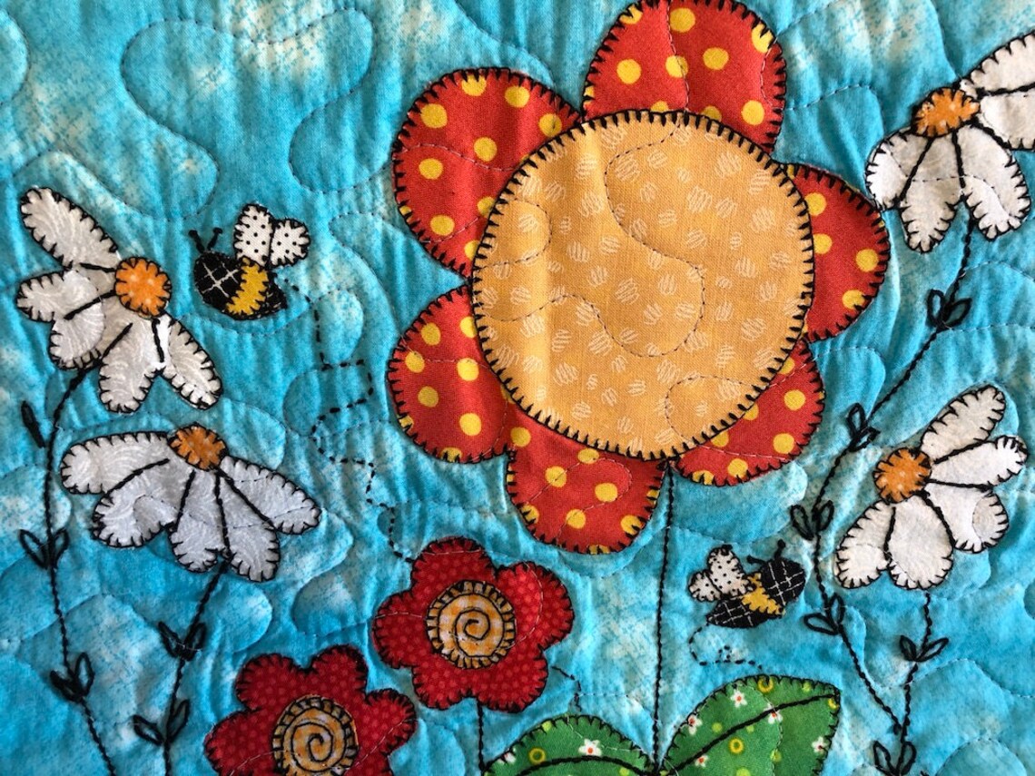 Baby Quilt Pattern Lady Buggin Cute Animal or Nature Themed Gift Easy ...